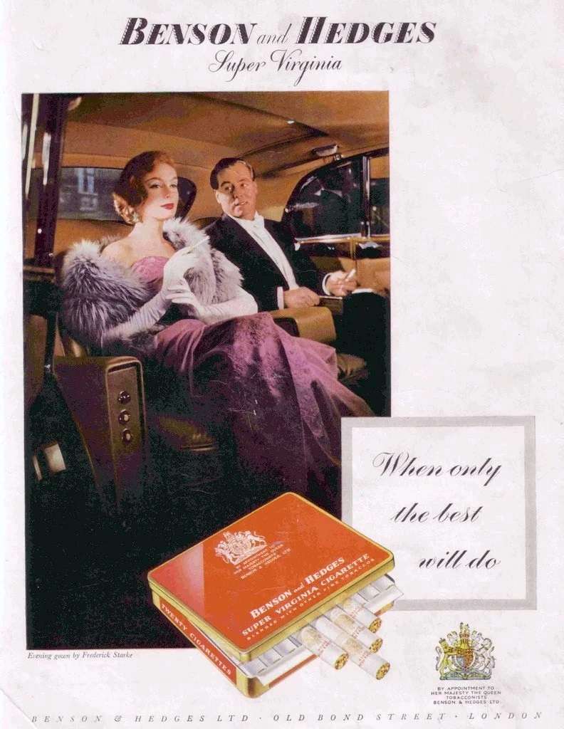From the history of cigarette brands: Benson & Hedges. - CigsSpot