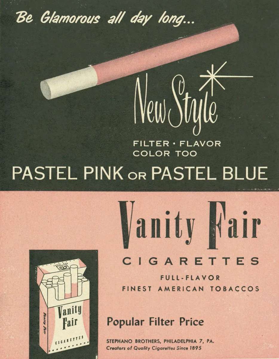 From the history of cigarette brands: Vanity Fair and Vogue. - CigsSpot
